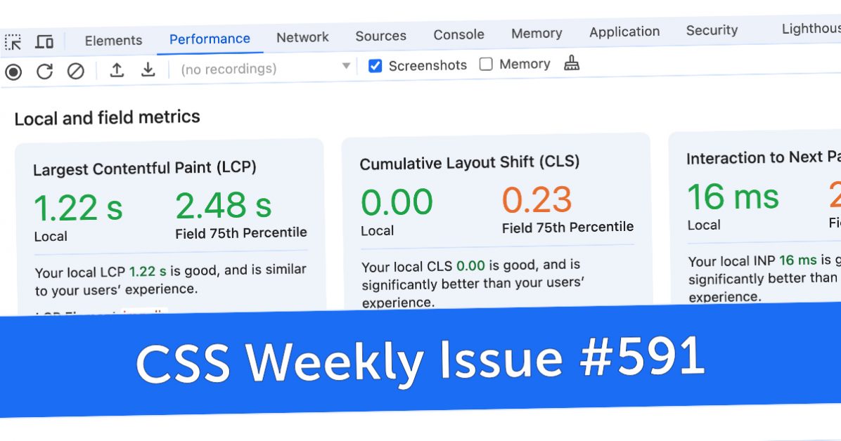 Issue #591 - CSS Weekly