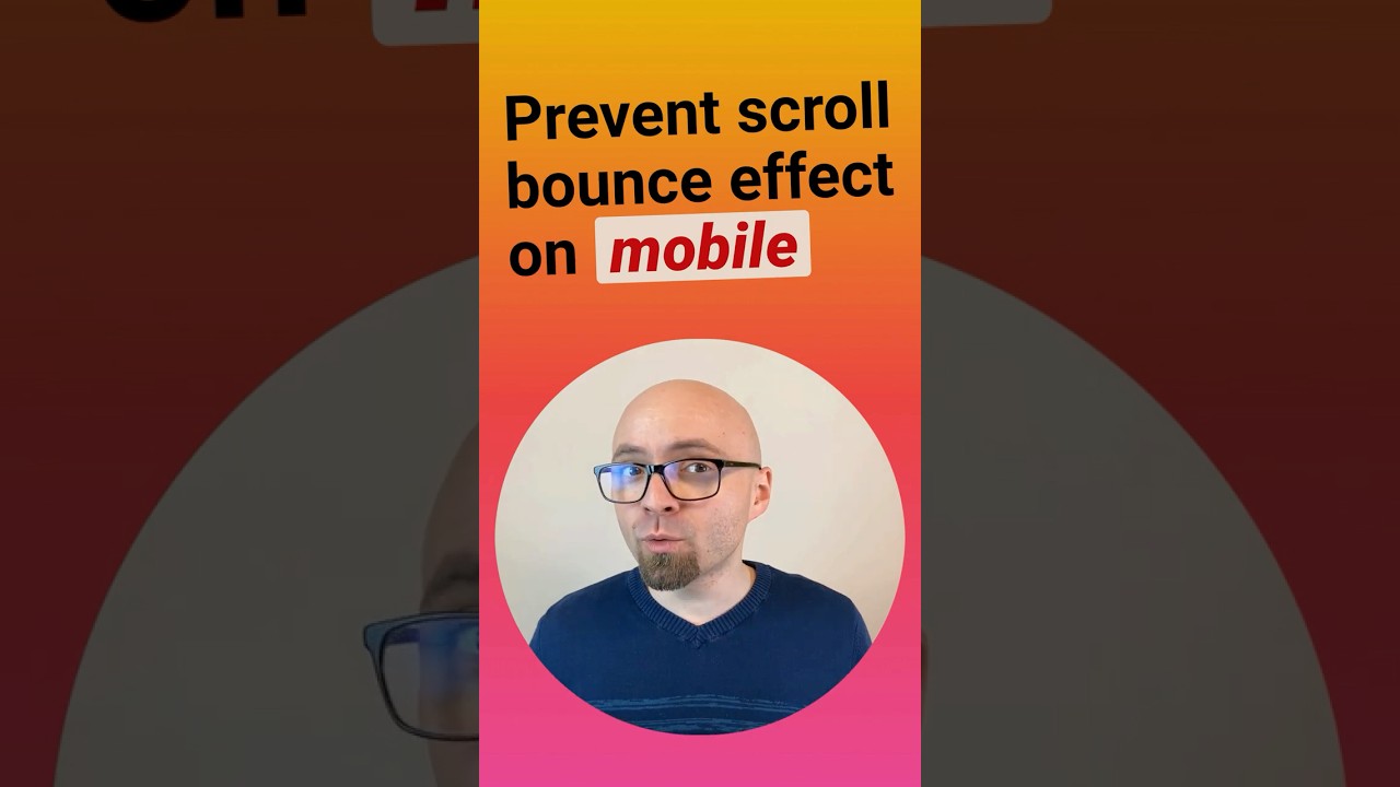 Prevent scroll bounce effect and pull-to-refresh on mobile using ...
