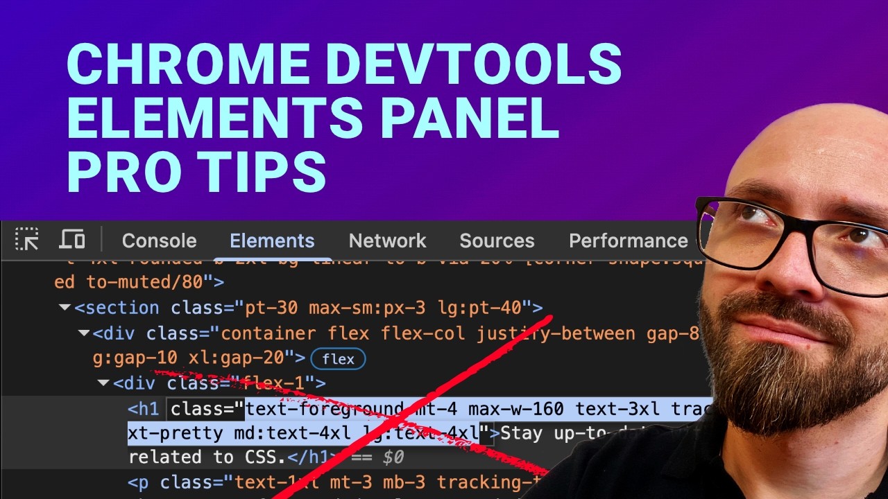 Chrome DevTools Elements Panel Tips & Tricks - CSS Weekly