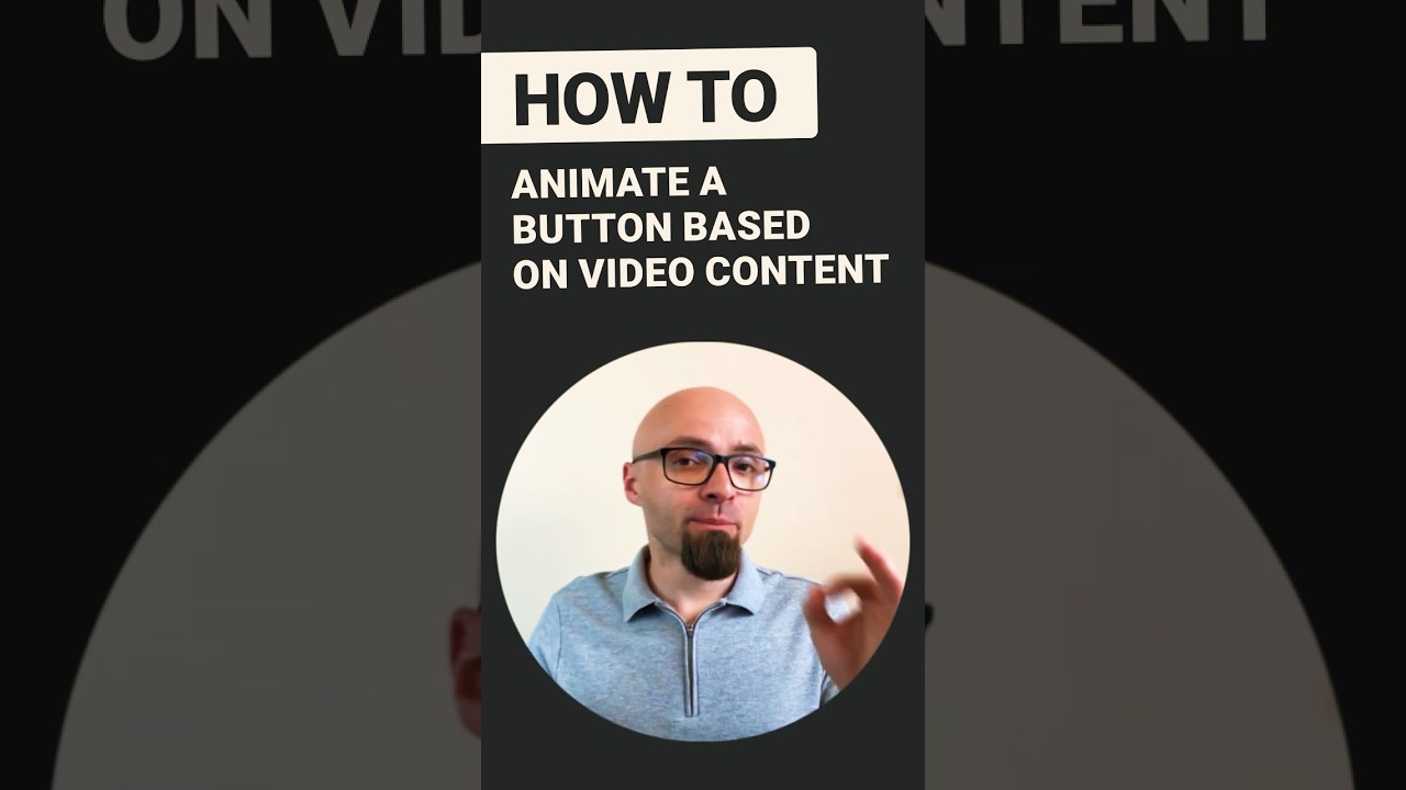 How To Animate a Button Based on Video Content (YouTube Button ...